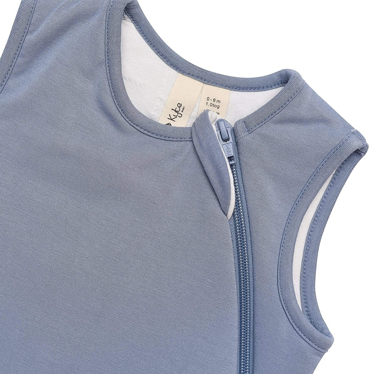 KYTE BABY Unisex Rayon Made From Bamboo Sleep Bag for Babies and Toddlers, 1.0 Tog (Small, Slate)
