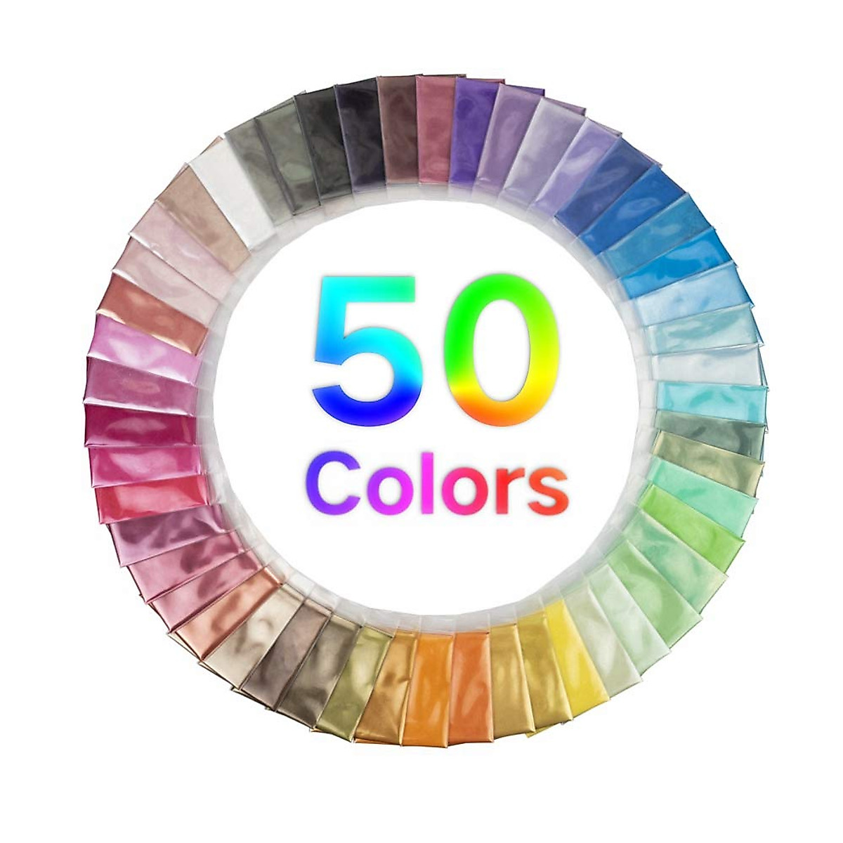 Mica Powder, Lip Gloss Pigment Powder 24 Colors, Handmade Soap Making Colorants, for Epoxy Resin Dye, Candle Making, Eye Shadow, Blush, Nail, Paint, Resin Craft