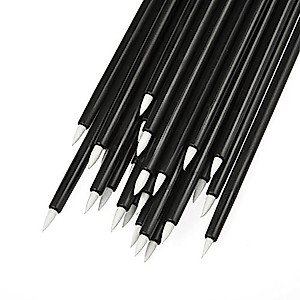 G2PLUS 100PCS Disposable Eyeliner Brush, Makeup Brushes Applicator, Cosmetic Eye Wands, Eyeliner Brush Applicator for Lip Liners, Eye Makeup, Eyelashes and Detail Painting (Black)