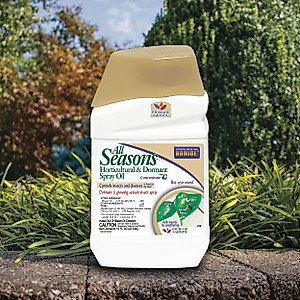 Bonide All Seasons Horticultural & Dormant Spray Oil, 16 oz Concentrate, Disease Prevention & Insect Killer for Organic Gardening