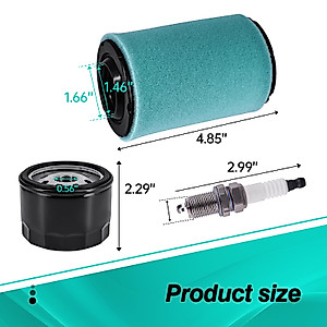22 083 01-S 22 883 01-S1 Air Filter Compatible with Cub Cadet XT1 LT 42 Parts Kohler 5400 Series, KS530 KS540 KS590 KS595 17-19.5hp Engine, 22-083-01 2208301 Cub Cadet XT1 Enduro lt42 Oil Change Kit