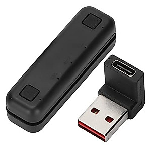 Kafuty-1 Bluetooth Adapter for Nintendo Switch & Lite, for PS4, for PS5, for Win 8 and Above PC, Wireless Audio Transmitter with aptX Low Latency, with USB C to A Converter