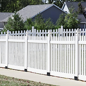 XYADX Concrete Fence Post Base 4x4 inches 4 Pack, Fence Post Anchor Holder Pergola Brackets