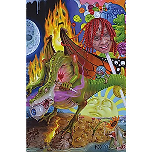 Trends International Trippie Redd - Trip at Knight Album Cover Wall Poster, 22.375" x 34", Unframed Version