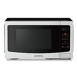 Black and Decker 1.0 Cubic Foot Stainless Steel 5-in-1 Countertop Microwave w/Air Fryer Microwave Combo, Convection, Broil, Bake, and 12.4" Turntable