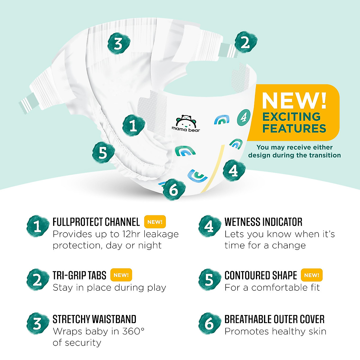 Amazon Brand - Mama Bear Gentle Touch Diapers, Hypoallergenic, Size 4, 148 Count (4 packs of 37)