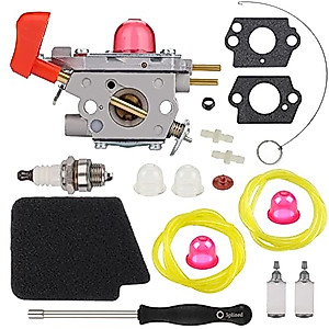 C1U-W43 545081857 Carburetor with Air Fuel Filter for Craftsman 358794770 358794780 358794765 358794774 358794773 944518250 BVM200FE Gas Blower Husq GBV345