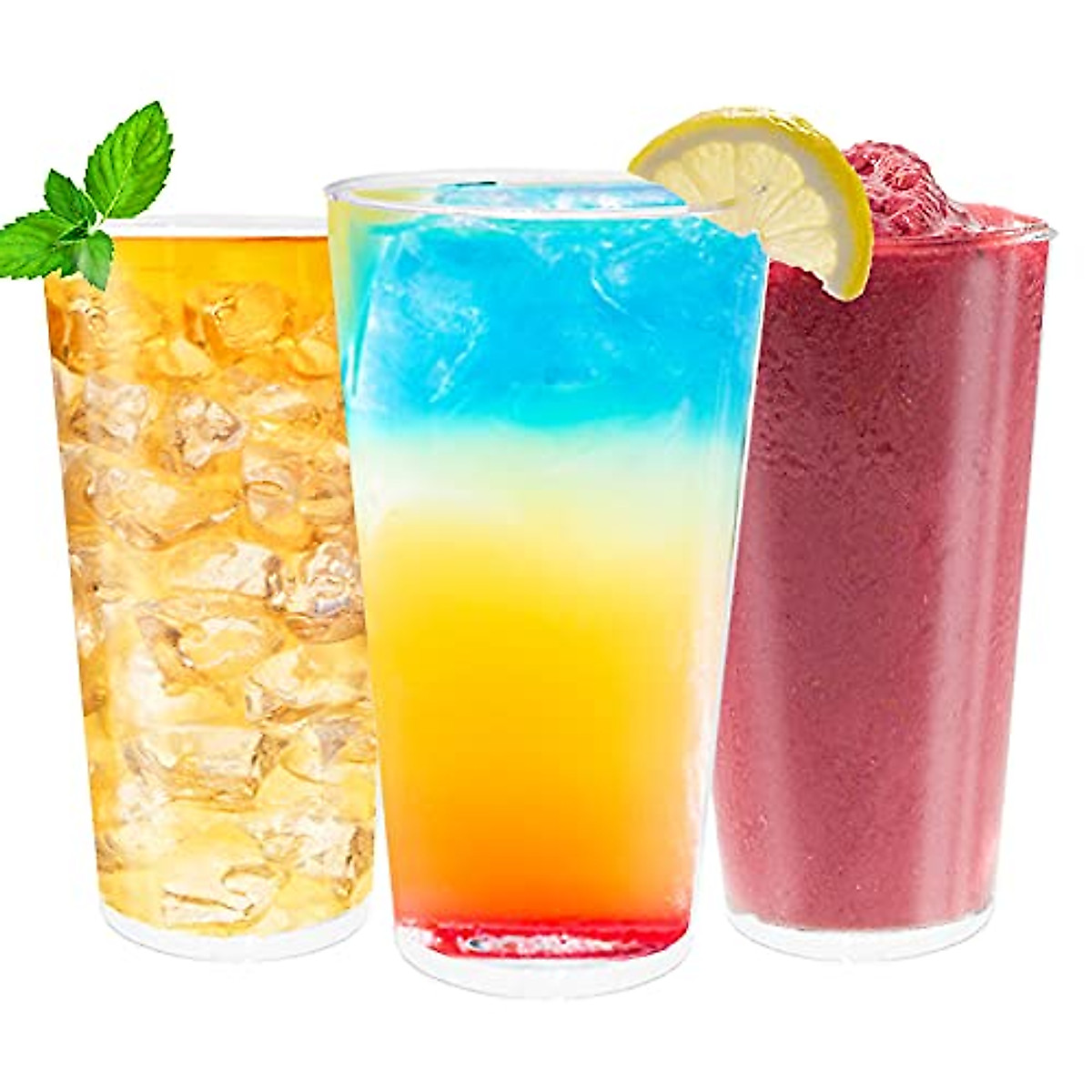 50 Pack 3 oz Mini Plastic Dessert Cups,Disposable Round Shooter Cups,Appetizer Bowls Catering Supplies for Parfait,Appetizers,Ice Cream,Tasting Party