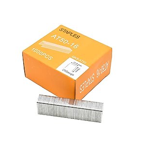 Air Locker AT50-16 T50 20 Gauge 5/8 Inch Long x 3/8 Inch Crown Galvanized Fine Wire Steel Staples (1,000-Pack)