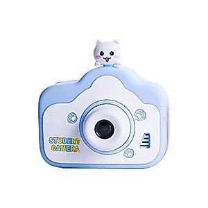 FITORON Children's HD Front and Rear Double Shot 2000w Mini 2.0 Inch Video Camera Game Music All-in-one Camera with 32GB Memory Card