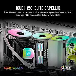 Corsair iCUE H150i Elite Capellix Liquid CPU Cooler - White