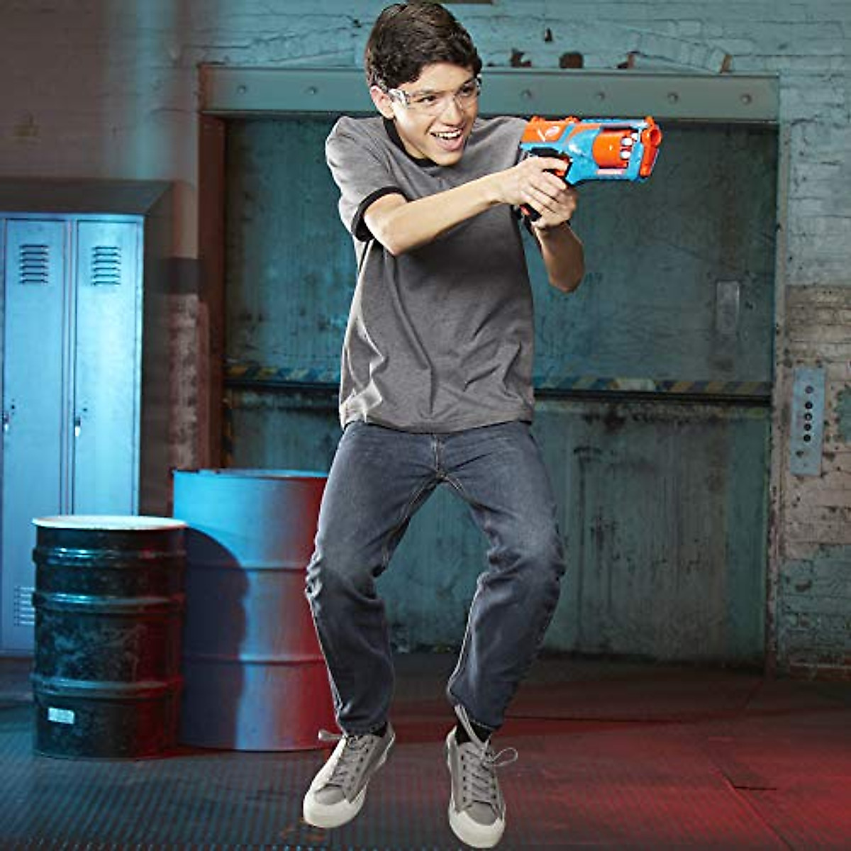 Nerf Elite Strongarm, Rotating Barrel, Slam Fire, 6 Darts, 8 Year Old Boys & Girls & Up (Amazon Exclusive)