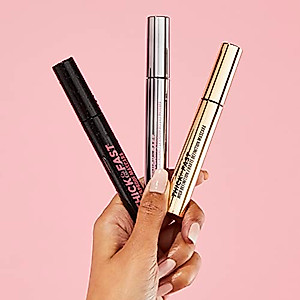 Soap & Glory Thick & Fast Super Volume Mascara, Black - Longer, Fuller, Voluminous Mascara - NOFLAKE24 Flake Free Mascara - Clump Free Supersize Extra Curl Volume Mascara (10ml)