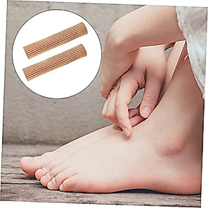 LALAFINA 4 pcs gel finger toe cover thumb splint thumb spica splint elastic wrap bandages toe protectors gel pad protectors finger splint gel lined toe tubes ribbed finger sleeve elasticity