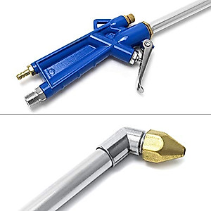 QWORK Air Blow Gun Pneumatic Engine Cleaning Gun with 4Ft Hose, Cleaning Degreaser Sprayer Tool