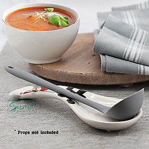Kitchen Decor Ceramic Spoon Rest - Fat Chef