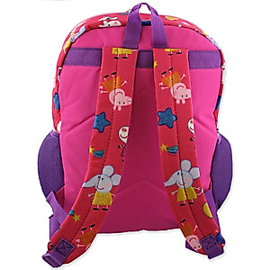 Peppa Pig Girls 5 piece Backpack and Lunch Bag School Set (One Size, Pink/Purple)