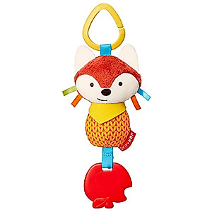 Skip Hop Bandana Buddies Baby Activity & Teething Toy Gift Set with Multi-Sensory Rattle & Textures, Fox