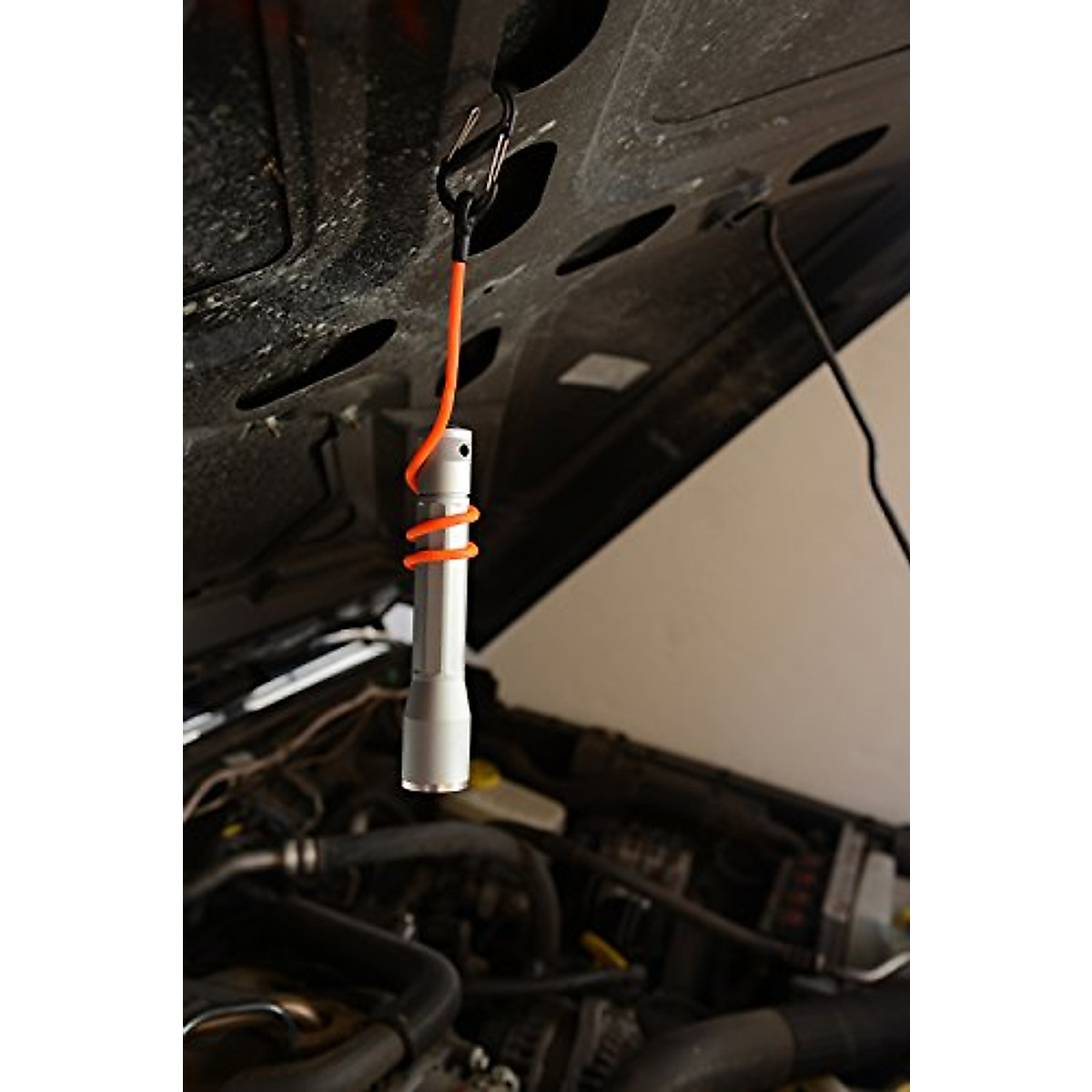 Nite Ize Gear Tie Clippable, The Original Reusable Rubber Twist Tie With A Convenient S-Biner Clip For Hanging + Organizing, 12-Inch, Neon Yellow