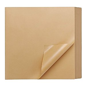 EUSOAR Food Service Butcher Paper, 200 Sheets 11.6" x 11.2" Soap Wrapping Paper, Hamberger Sandwich Wraps, Food Basket Liners, Wrapping Tissue, Square Deli Colored Wax Paper Sheets