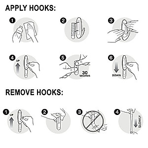 Command Strips 17006CLR Clear Mini Command Hooks 6 Count
