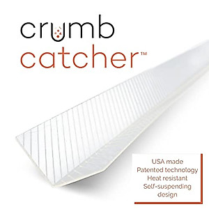 The Crumb Catcher - Stove Gap Filler - Prevent Crumbs and Other Countertop Debris From Falling in the Gap - Ideal for Between Counter, Stovetop, and Oven (2-pack)