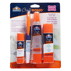 Elmer's CraftBond Scrapbook Glue, 4 Piece Set, Natural
