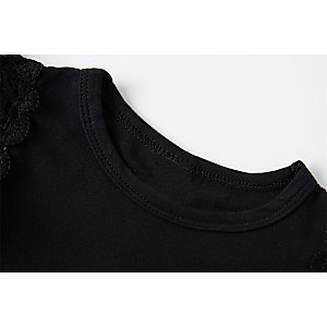 Yatong Baby Girls Bodysuit Baby Romper (18-24 Months, Black)