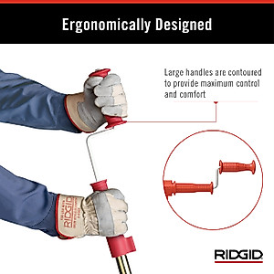 RIDGID 59787 Model K-3 Toilet Auger with Unclogging 3-Foot Snake and Bulb Head