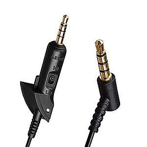 Muigiwi Replacement Audio Cable Cord Wire with Inline Mic Remote Volume Control Compatible with Bose QuietComfort 15 QC15 QC2 Headphones