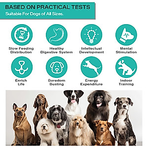 YXX-TECH Dog Puzzle Toys, Adjustable Dog Treat Dispensing,Interactive Dog Enrichment Toy to Keep Them Busy,Food Puzzles Ball for Dogs, Puppy Slow Feeder for Boredom and Stimulating IQ Training (Blue)