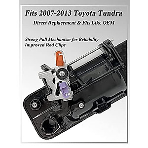 SYOAUTO Tailgate Handle for 2007-2013 Toyota Tundra Liftgate Latch Handle with Keyhole Replaces# 69090-0C040, 690900C040, 81213