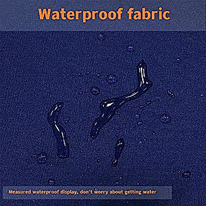 Outdoor Seat/Back Chair Cushion Tufted Pillow with Ties, 42 x 21”Tufted High Back Patio Chair Cushions All Weather Soft Thicken Rocking Chair Cushion for Indoor Outdoor Furniture (Navy Blue)