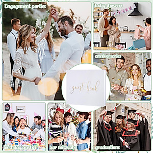 Prudiut Wedding Guest Book 7"x 9" Guest Book Wedding Reception, Guest Book for Bridal Shower Guest Book, Baby Shower Guestbook, Special Events, 112 Lined Pages Guestbook for Wedding