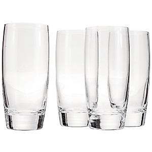 Luigi Bormioli Michelangelo Beverage Glasses, Set of 8 | Clear Glass Drinkware