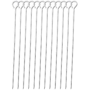 12 inch Barbecue Skewers Metal BBQ Sticks,12Pack Stainless Steel Square Skewer,Kebob,kabob Sets for Grill Outings Cooking (BBQ Skewers Square 12inch-12p)