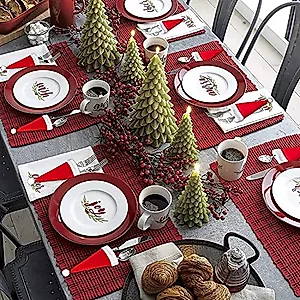 Christmas Santa Hats Silverware Holders, Tableware Holders , Santa Hats Dinner Silverware Holders, Santa Claus Flatware Holder, Xmas Dinner Table Flatware Dinnerware Decorations Party Supplies