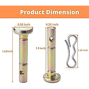 Huarntwo Replacement Shear pins and Cotter pins for 738-04124 738-04124A 714-04040 Snowblowers