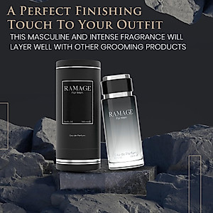 Regal Fragrances Mens Cologne Ramage - Inspired by the Scent of Dior's Sauvage - Earthy, Woody Tonka Bean and Sandalwood Scent (100 ML)