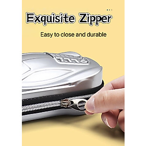 XZR Supercar Pen Case Box Bag Stocking Stuffers Large Capacity Organizer Cool Supercar Pencil Bag Storage Box EVA Material Nice Gift (Black)