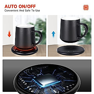Smart Coffee Mug Warmer, Electric Beverage Warmer,with Two Temperature Control for Office or Home Use with Electric Cup Beverage Plate for Cocoa/Tea/Water/Milk/Candle Warmer Plate