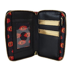 Loungefly Lord of the Rings The One Ring Zip Around Wallet, Black