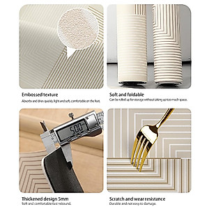 Super Absorbent, Fast Drying Diatomite Earth Bath Mat - Non-Slip, Ultimate Bathroom Floor Safety, Quick Clean Shower Mat, Ideal for Bathrooms, Kitchens & Showers, 32 x 20 inches