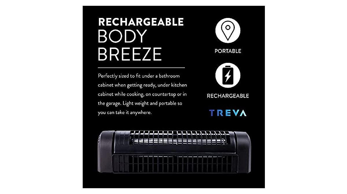 Treva Rechargeable Personal Fan - Portable & Adjustable