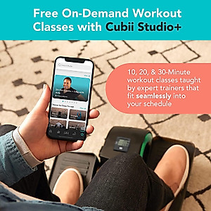 Cubii Move - Under Desk Elliptical Bike Pedal Exerciser Portable Seated Elliptical Machine W/Adjustable Workout Levels - Adult to Seniors