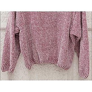 4 Skeins Chenille Yarn, Blanket Yarn for Knitting Chenille Velvet Fancy Yarn for Crochet Weaving DIY Craft Total Length 4×180m (4×190yds, 4×100g) (Purplish Red)