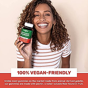 Fungies Lion's Mane Mushroom Brain Health Gummies - Promotes Focus, Memory, and Mood - 60 Count (Natural Blueberry and Strawberry Flavor, Gelatin-Free, Gluten-Free, Non-GMO, Vegan)