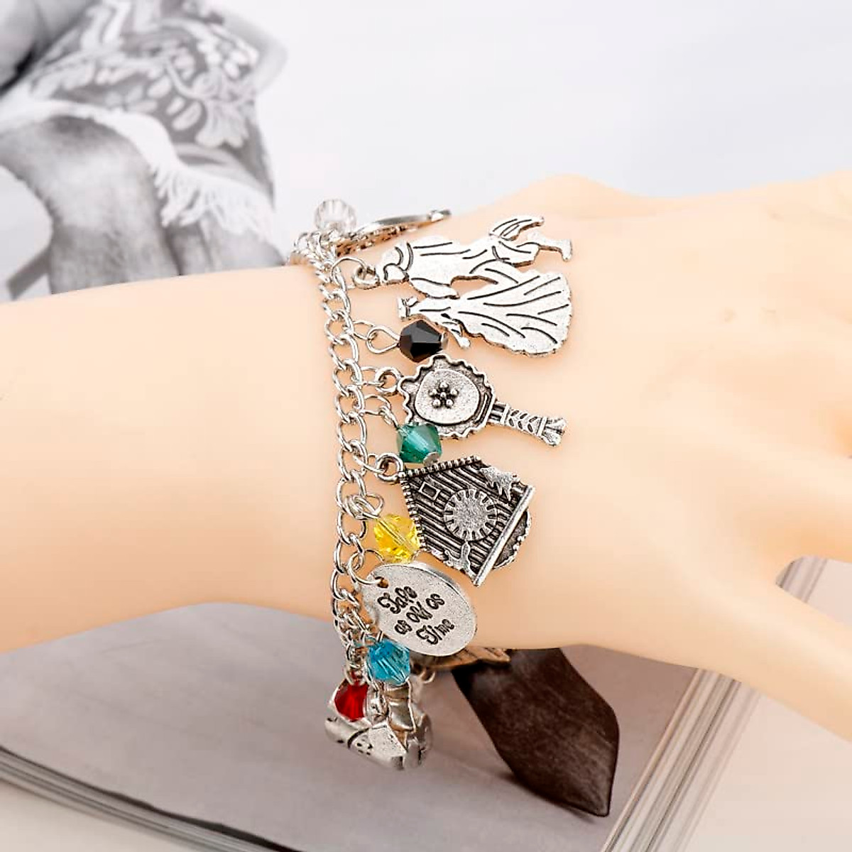 Blingsoul Elegant Charm Bracelets for Girls - 9.8" Adjustable Bracelet for Women Silver Beauty Beest Gifts Jewelry | [J100004] Beuty Beest