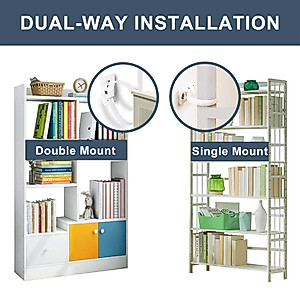 Matenf 10 Pack Furniture Anchors for Baby Proofing, Anti-Tip Wall Anchors Straps for Furniture Protect Toddler Children and Pet from Falling Furniture Cabinet Bookshelf Dresser, Earthquake Proof