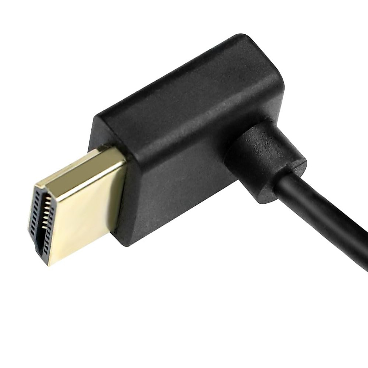 Alvin's Cables Z CAM E2 HDMI 2.0 L Shape Cable for Portkeys BM5 Monitor 90 Degrees up to Right Angle Down 45cm